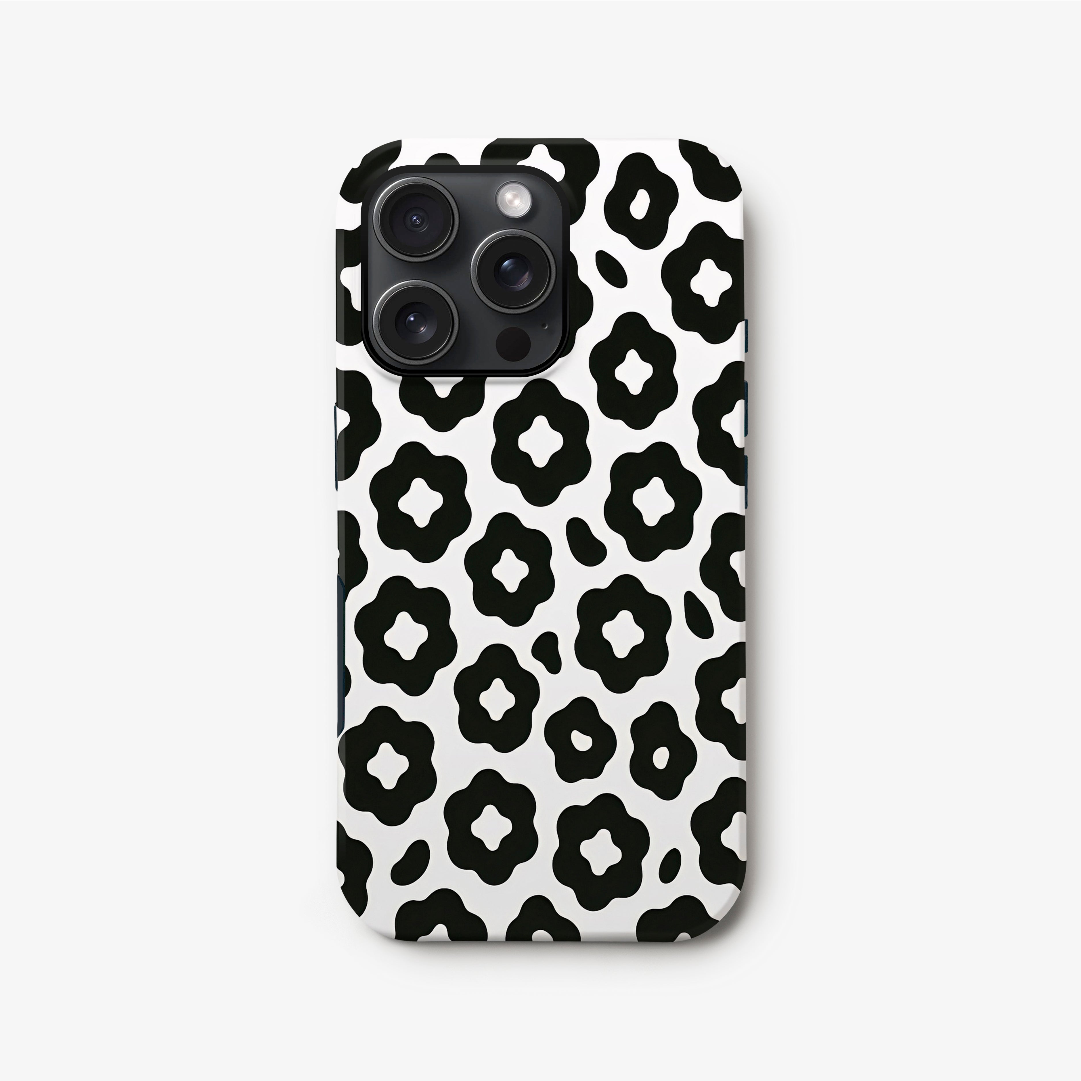 Abstract Black White Leopard Print Case – Rock Steady Cases