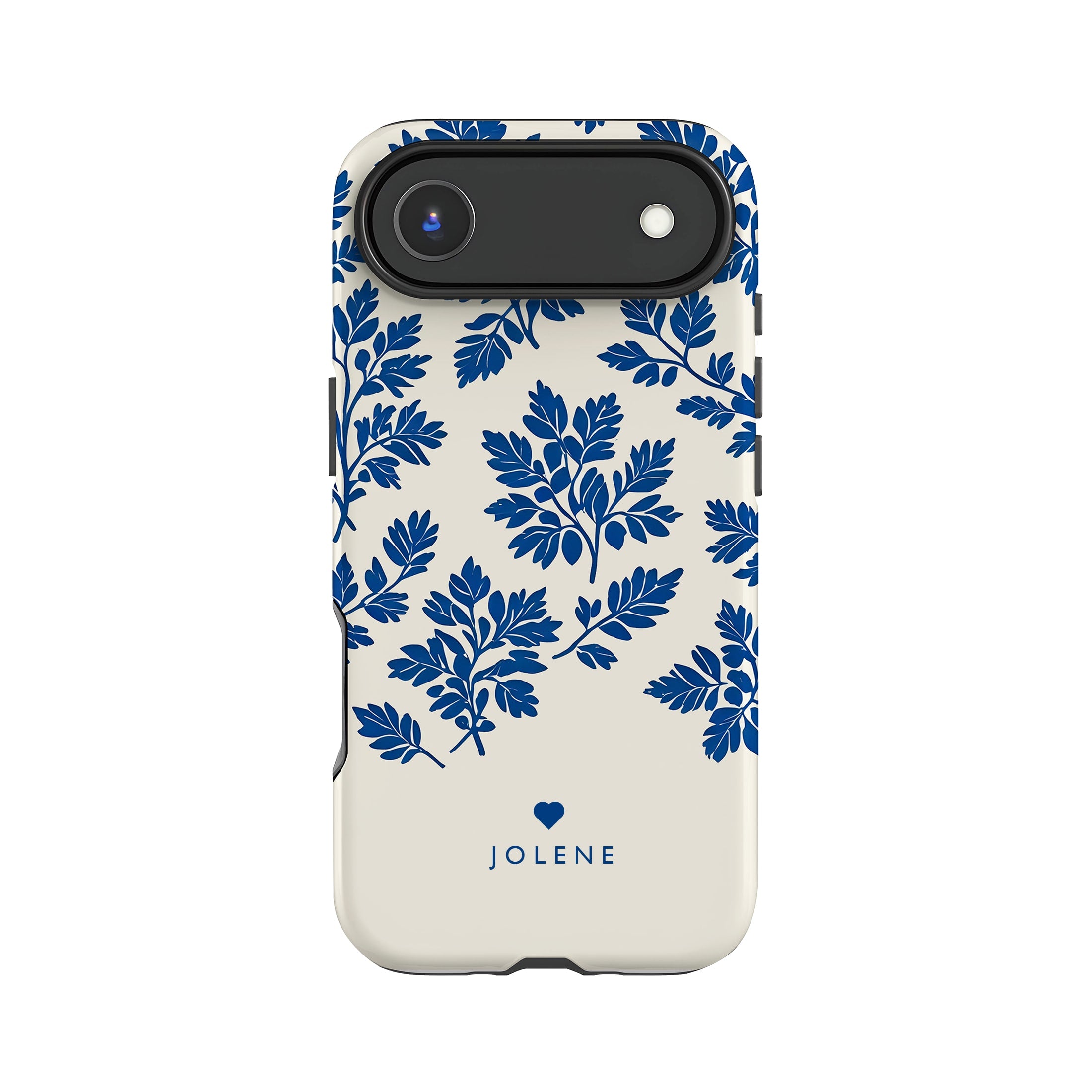 Personalised Royal Blue Abstract Floral Print Case – Rock Steady Cases