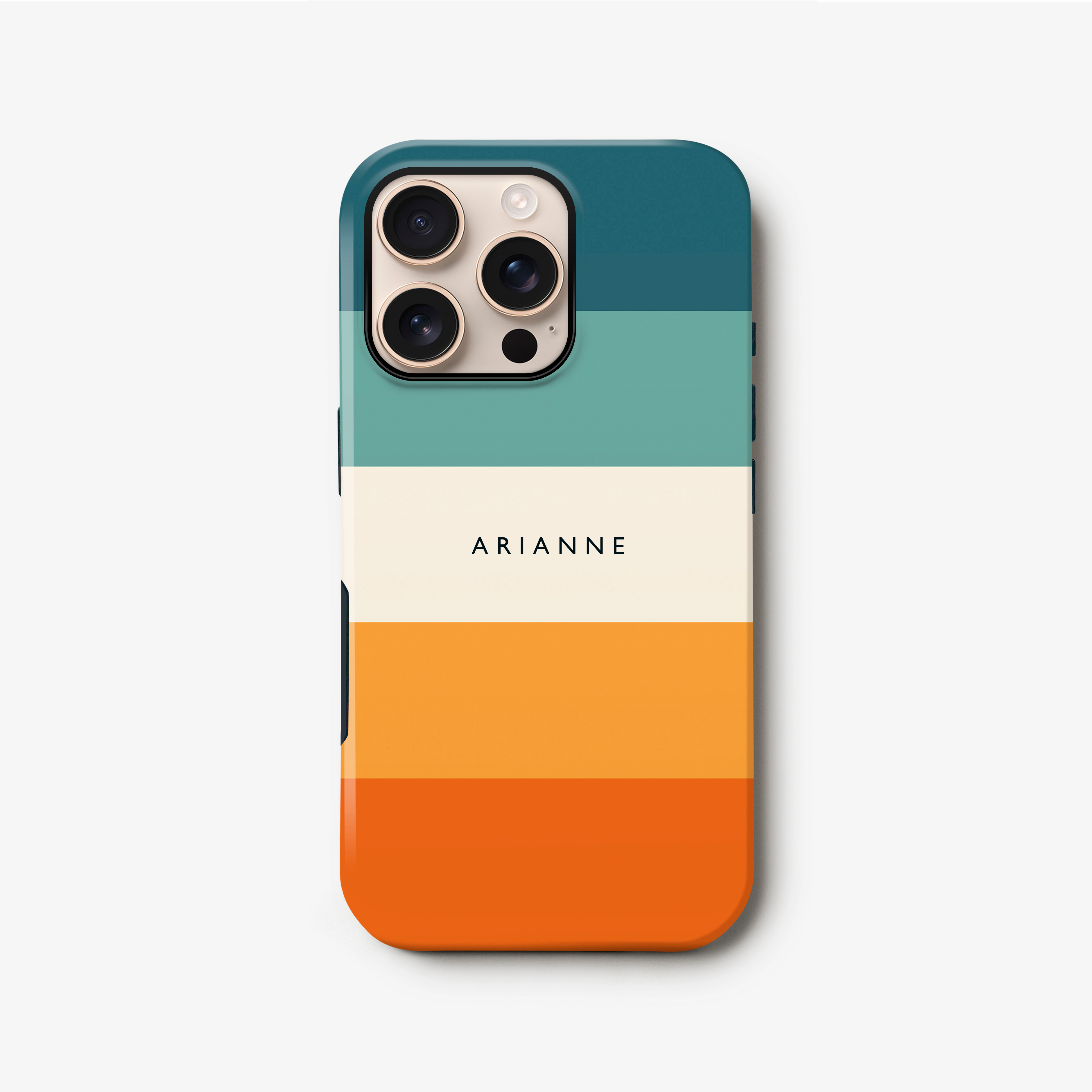 Blue and Orange Stripes Custom Case - Rock Steady Cases