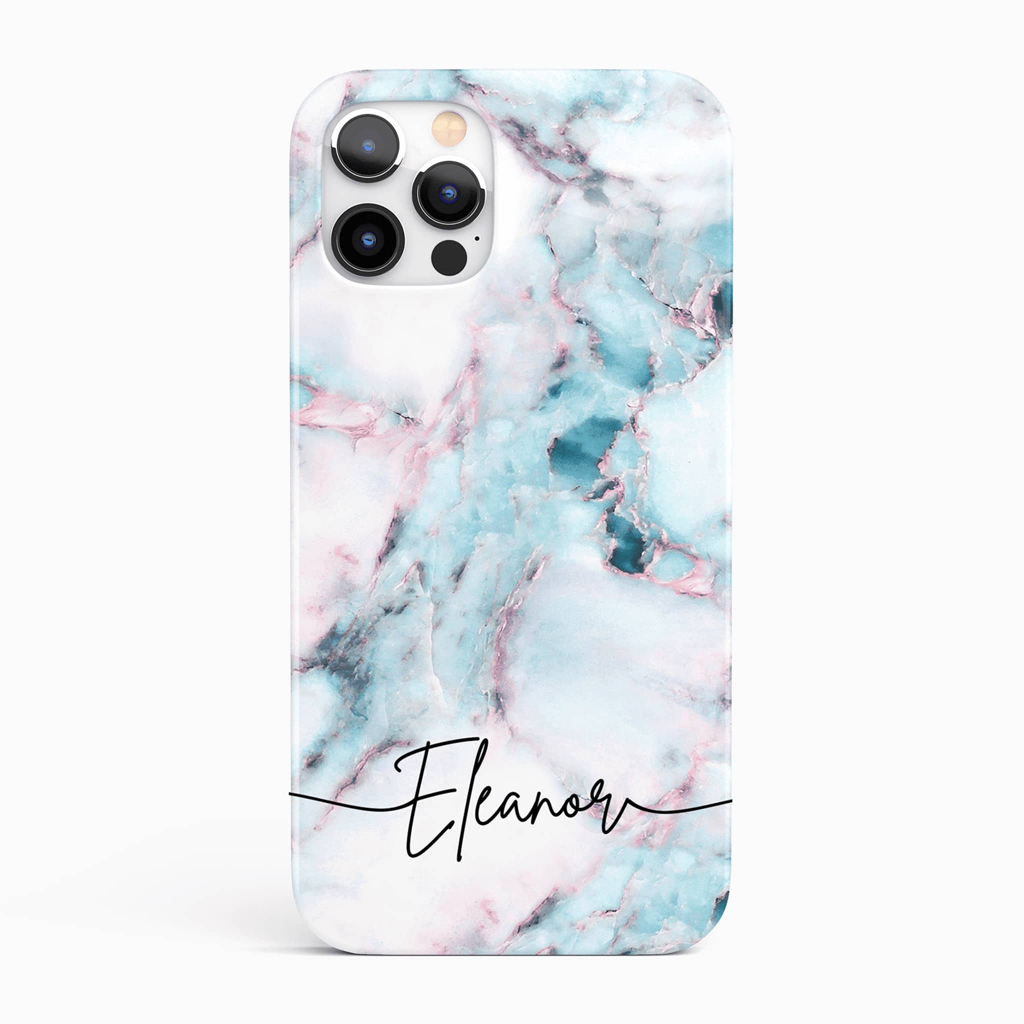 Blue Marble Cursive Name Phone Case – Rock Steady Cases