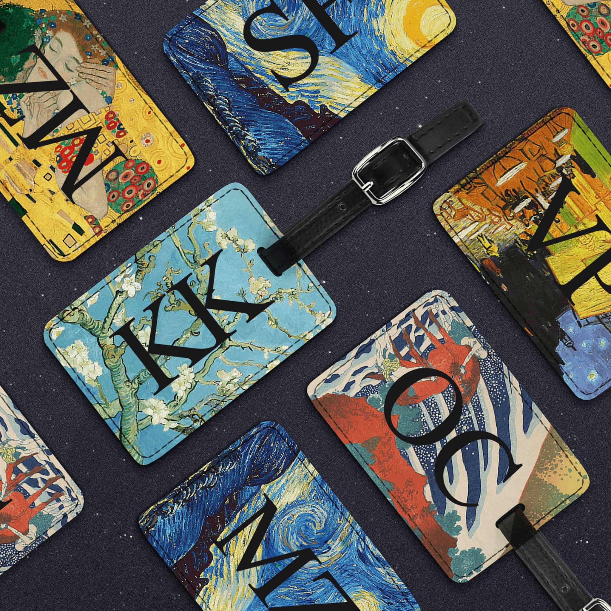Famous Art Personalised Luggage Tag - Rock Steady Cases